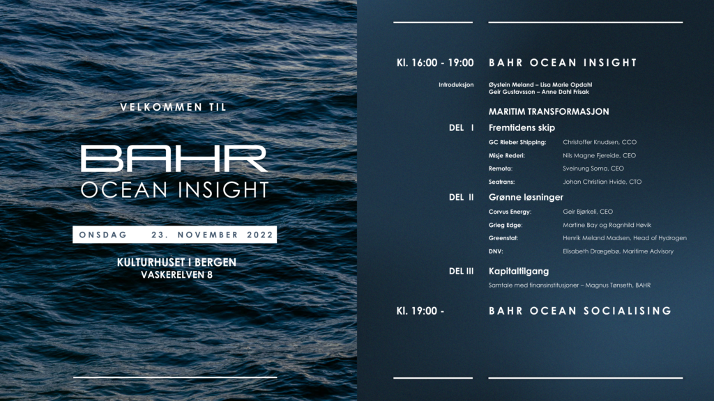 BAHR Ocean Insight Bergen — Advokatfirmaet BAHR