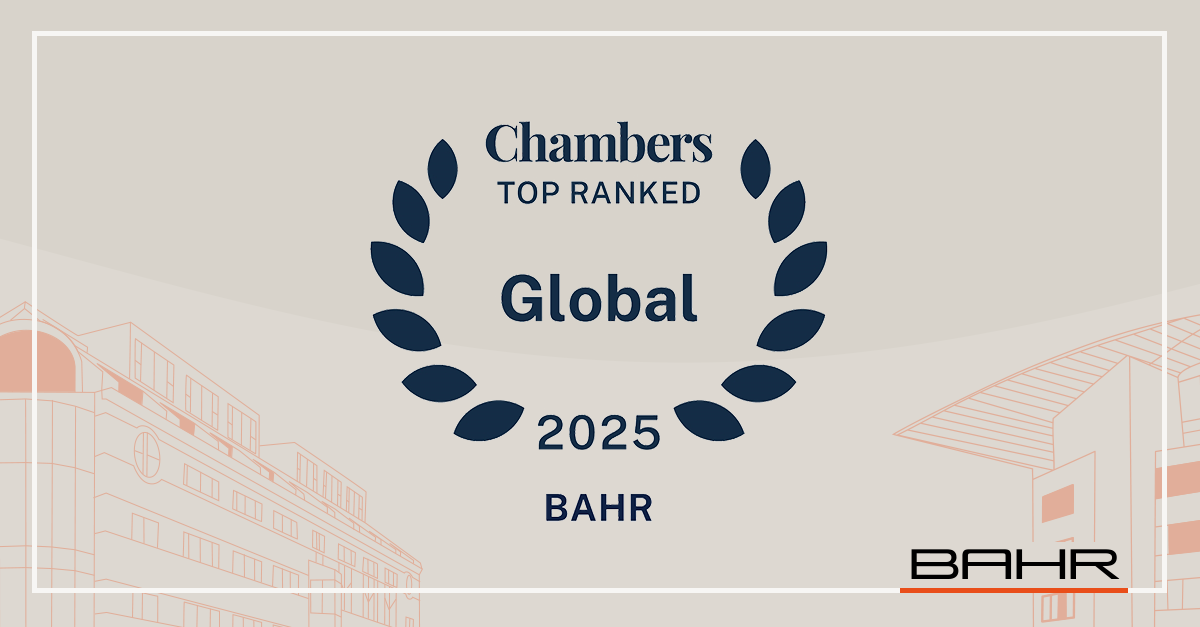 BAHR top ranked in Chambers Global 2025 — Advokatfirmaet BAHR